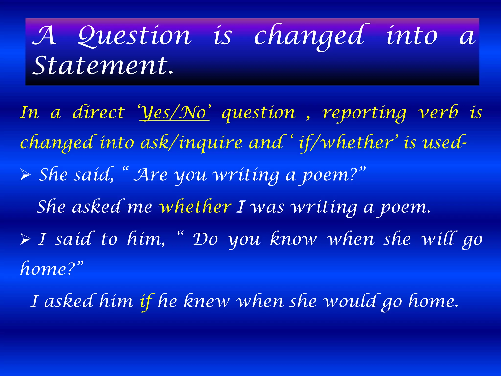 Direct indirect Speech | PPTX