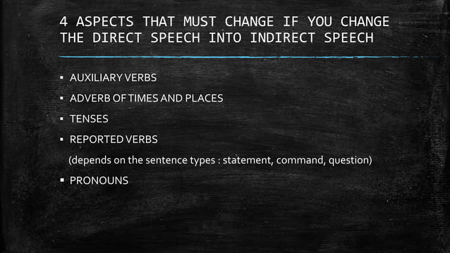 DIRECT – INDIRECT SPEECH (REPORTED SPEECH).pptx