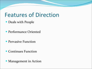 Directing as management function | PPT
