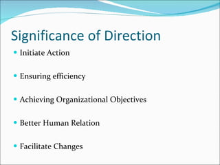 Directing as management function | PPT