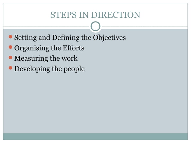 Directing - Management | PPT | Business | Business and Finance