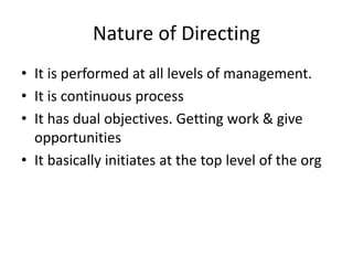 Directing,principles of management,palanivendhan | PPT