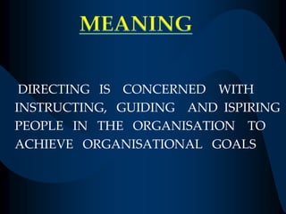 Directing | PPT