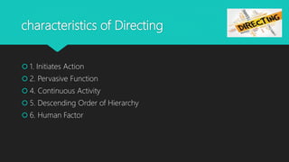 Directing | PPT