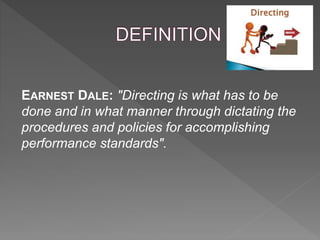 Directing- Features of Directing | PPT