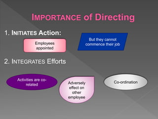 Directing- Features of Directing | PPT