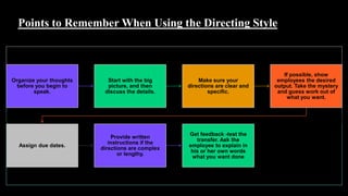 Directing | PPTX