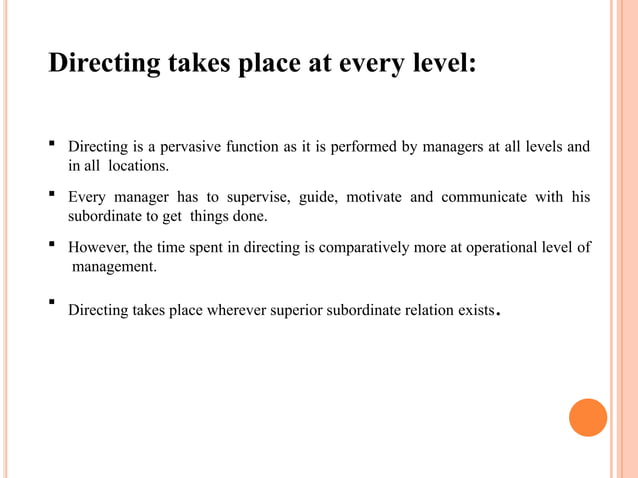 engineering Principles of management DIRECTING.pptx | Free Download