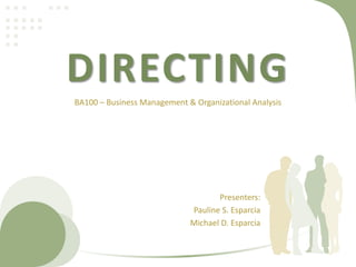 Directing | PPTX