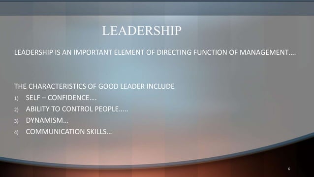 Directing and managerial leadership | PPTX