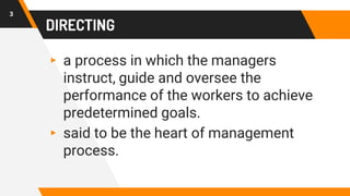Directing, guiding, and leading | PPTX