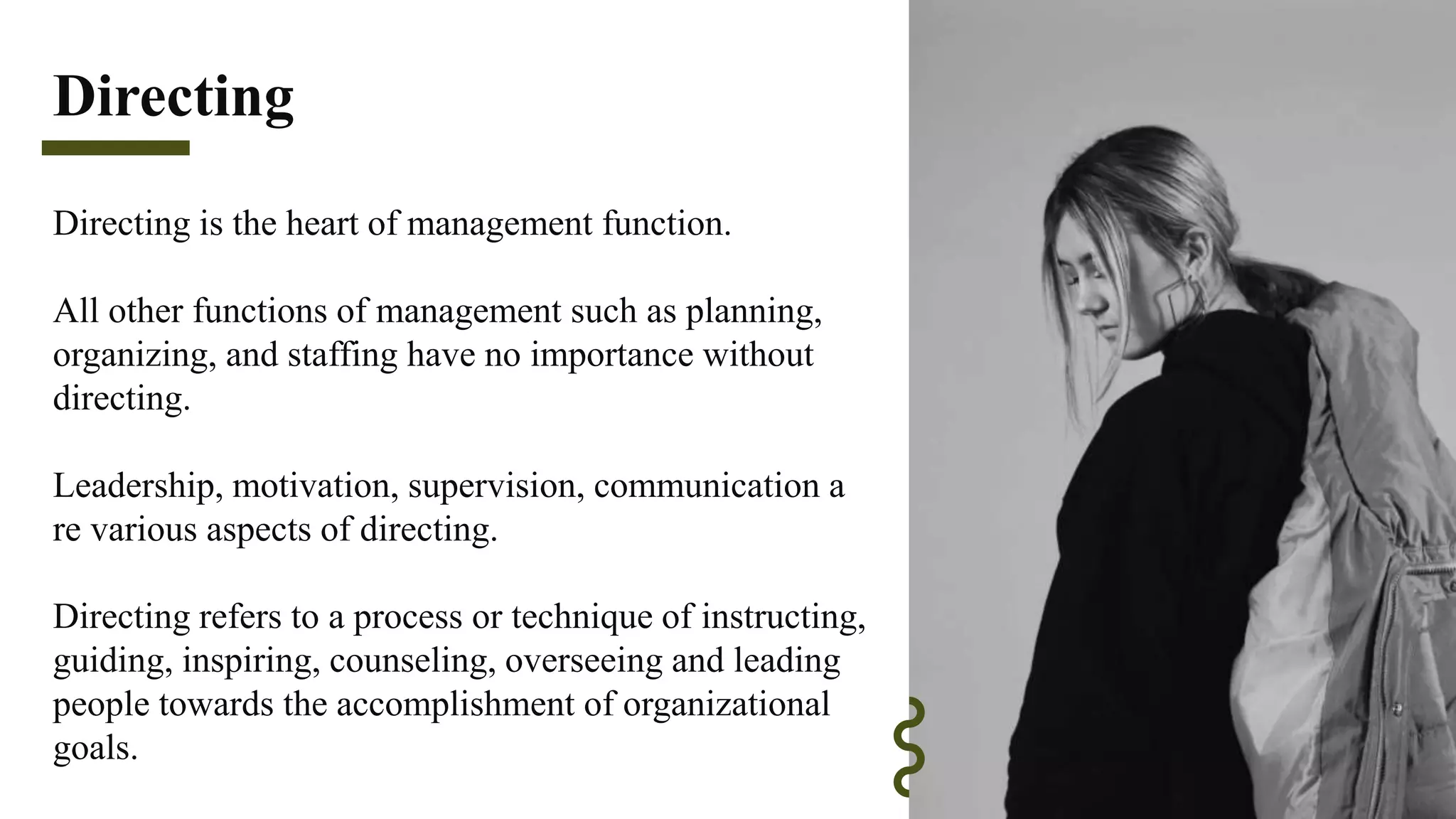 Directing & Leadership | PPT