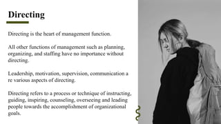 Directing & Leadership | PPT