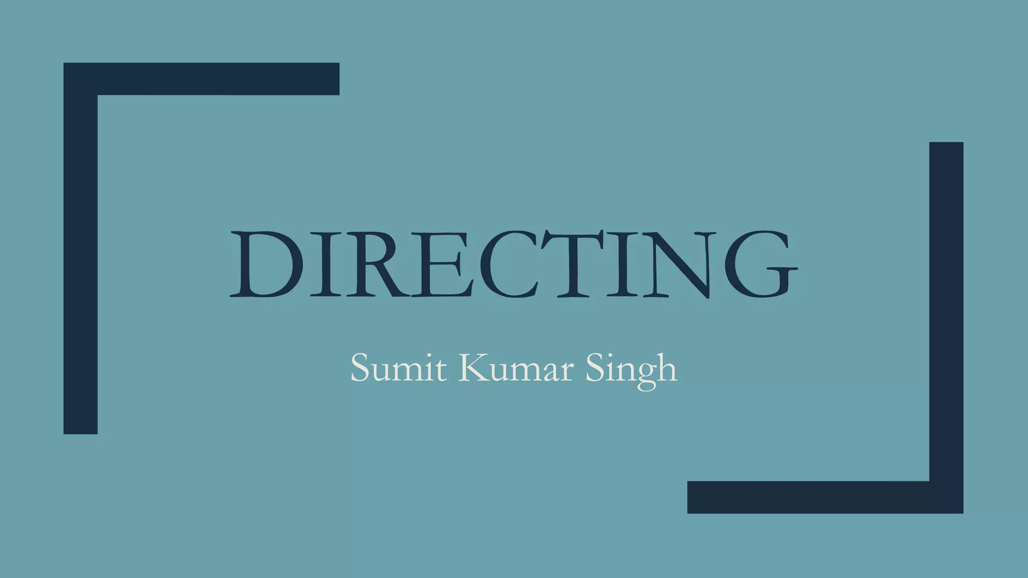 Directing or leading | PPTX