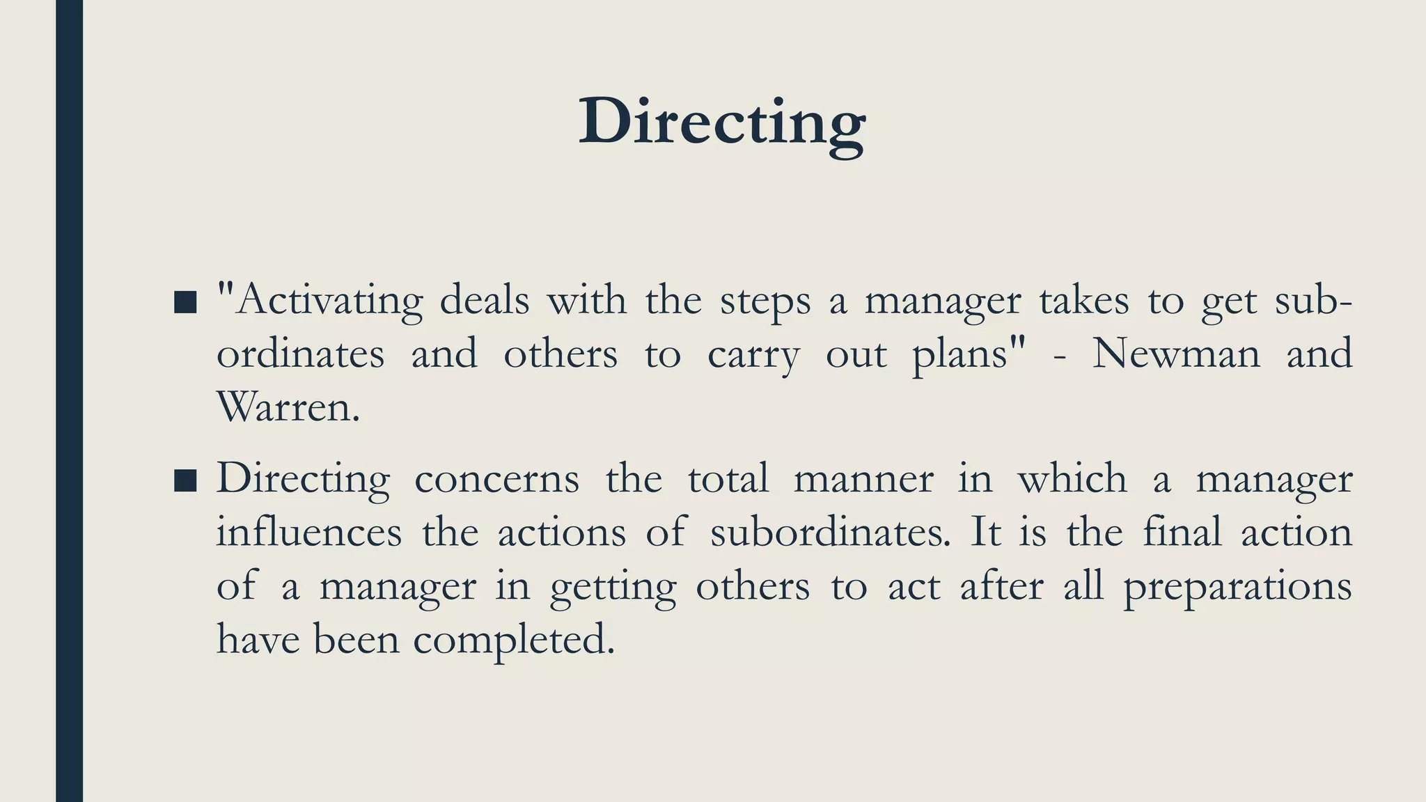 Directing or leading | PPTX