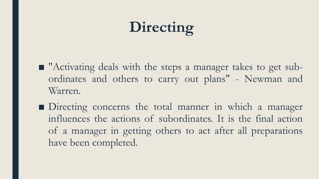 Directing or leading | PPTX