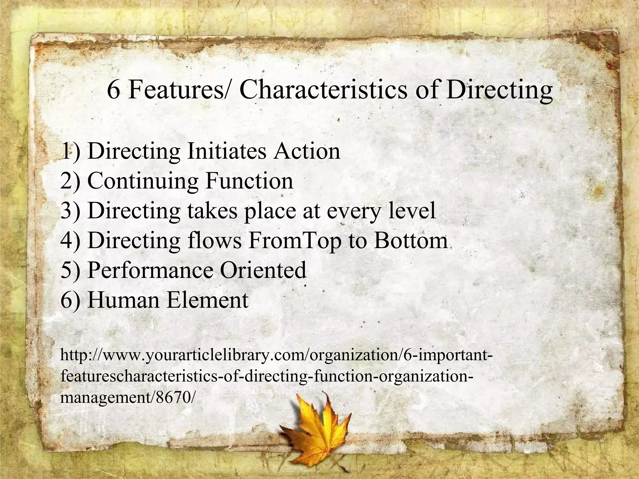 Directing powerpoint | PPT