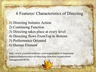 Directing powerpoint | PPT
