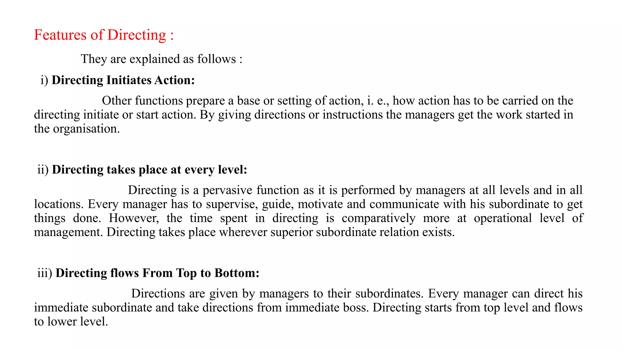 Directing ppt | PPTX