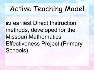 Direct instruction in math | PPTX