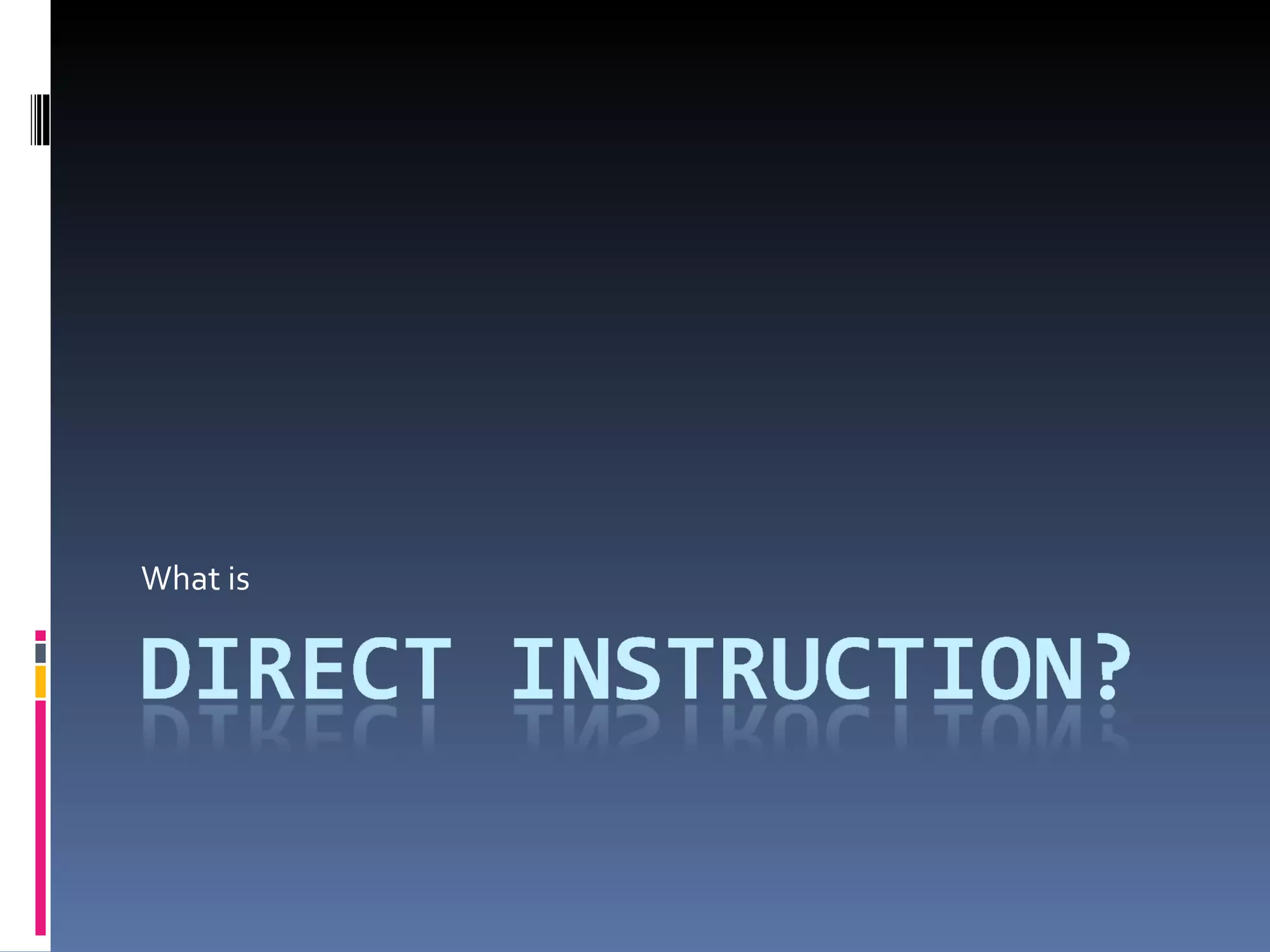Direct instruction | PPT