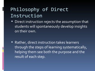 Direct instruction | PPT