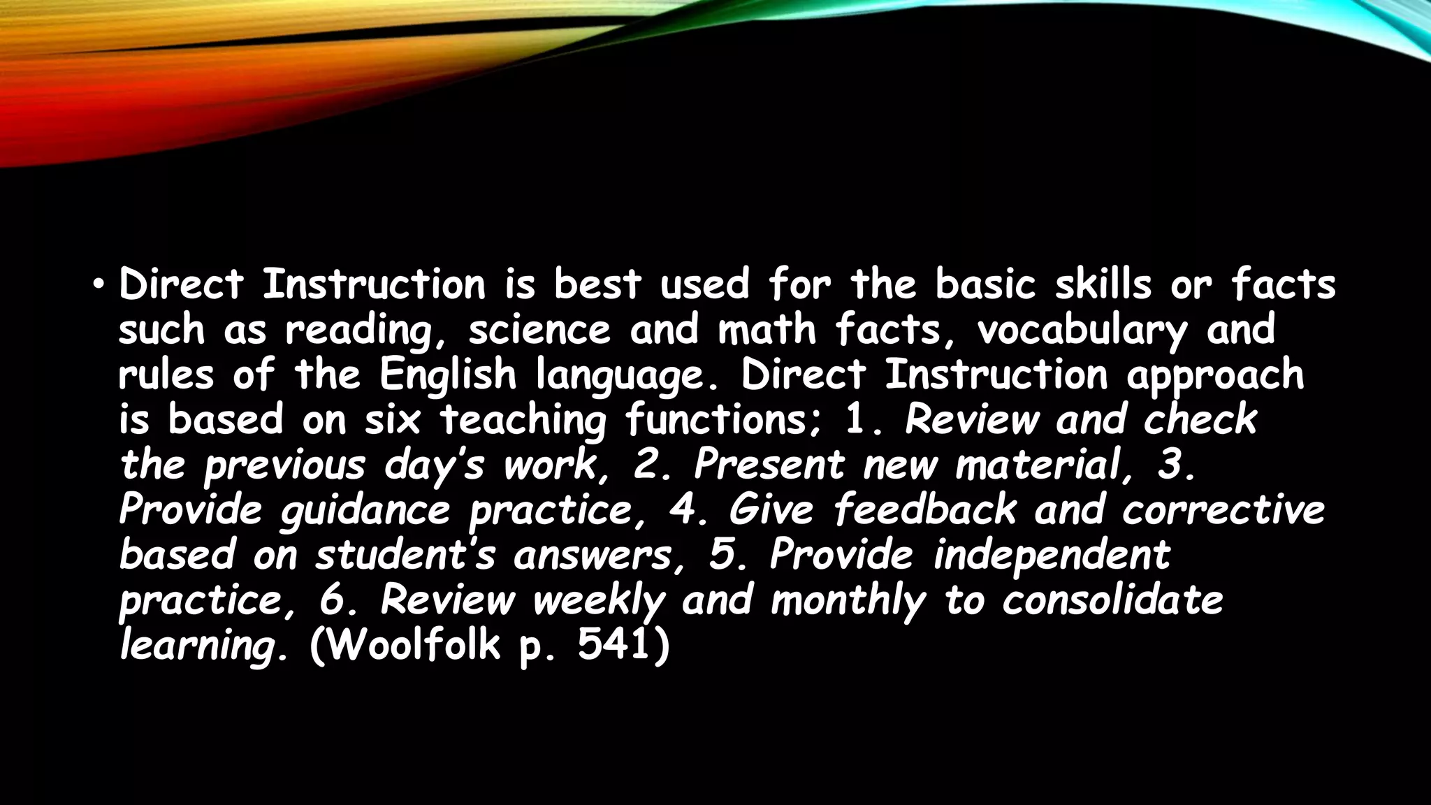Direct instruction | PPTX