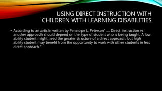 Direct instruction | PPTX