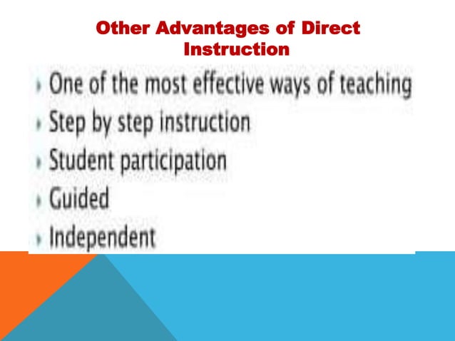 DIRECT INSTRUCTION.pptx | Education