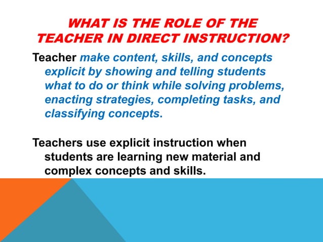 DIRECT INSTRUCTION.pptx | Education