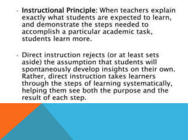 DIRECT INSTRUCTION.pptx | Education