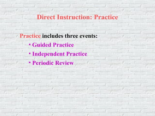 ST101: Direct Instruction | PPT
