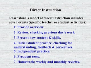 ST101: Direct Instruction | PPT