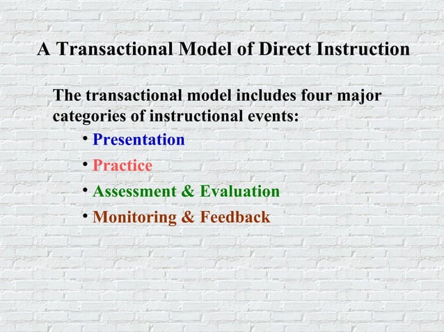 ST101: Direct Instruction | PPT