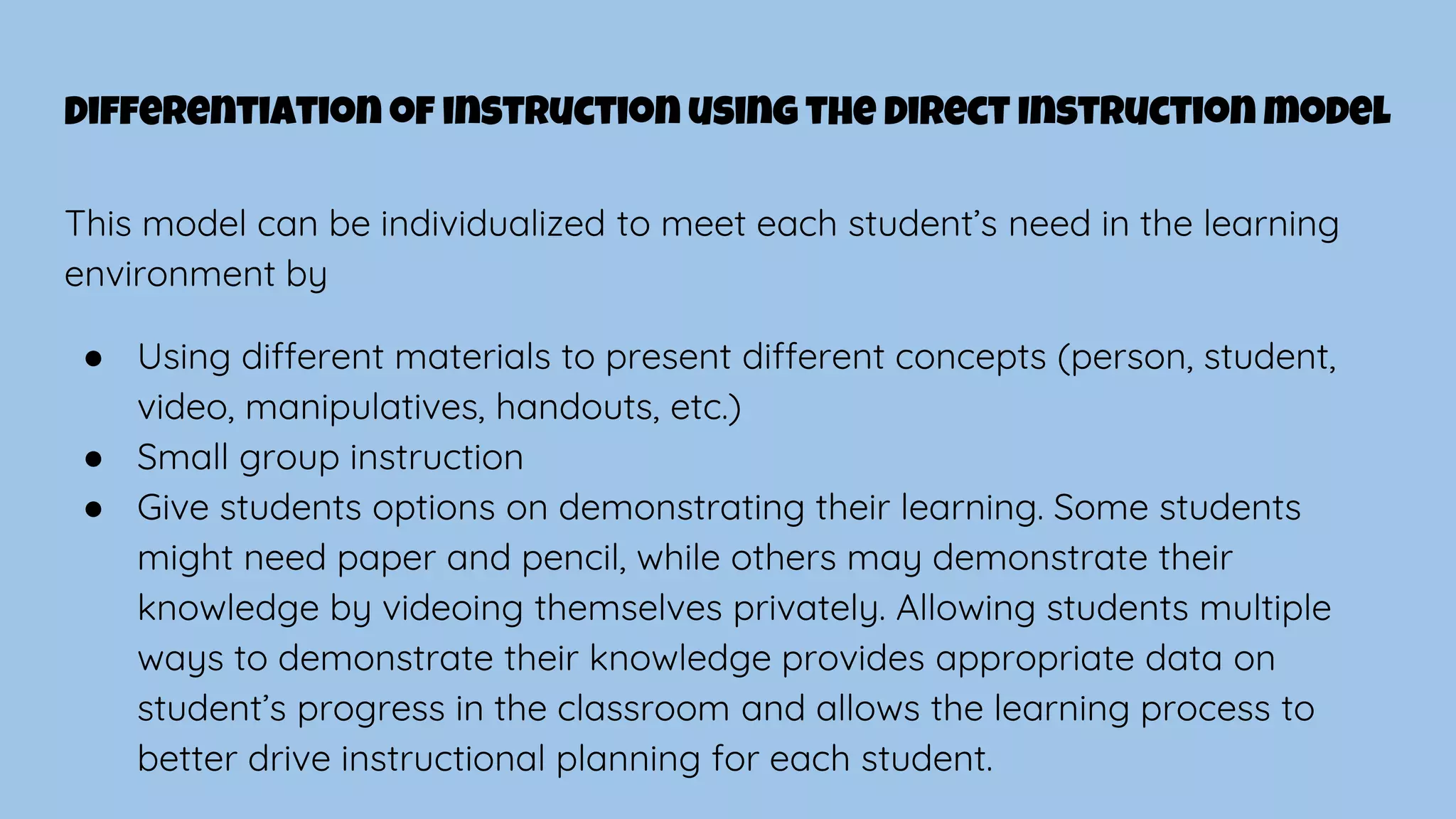 Direct Instruction Model | PPTX