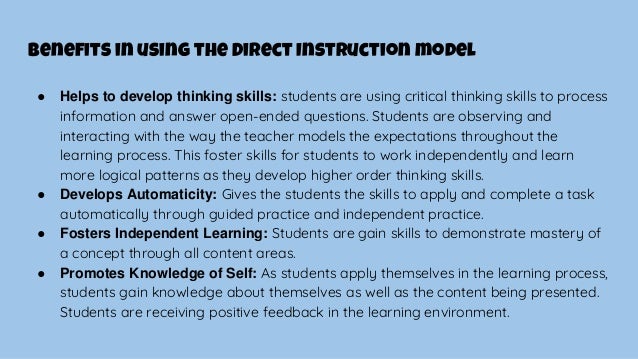 Direct Instruction Model