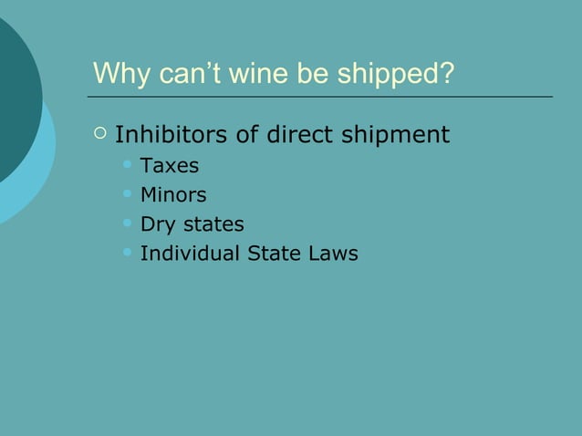 Direct Interstate Wine Shipment | PPT