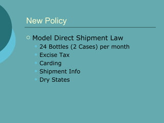Direct Interstate Wine Shipment | PPT
