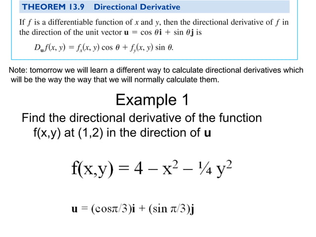 Higher Order Directionaal Derivativesppt