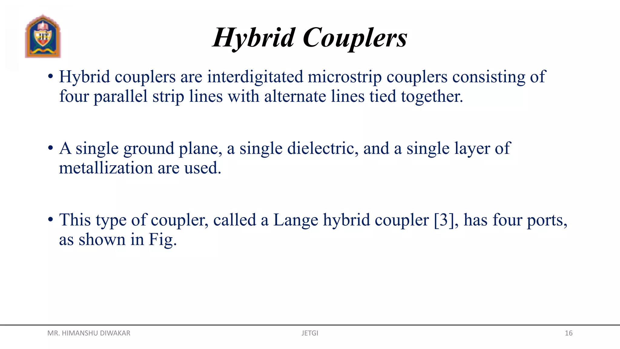 Directional couplers 22 | PPTX