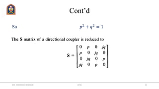Directional couplers 22 | PPTX