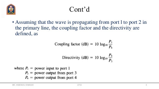 Directional couplers 22