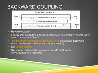 Directional couplers ppt for microwave engineering | PPTX
