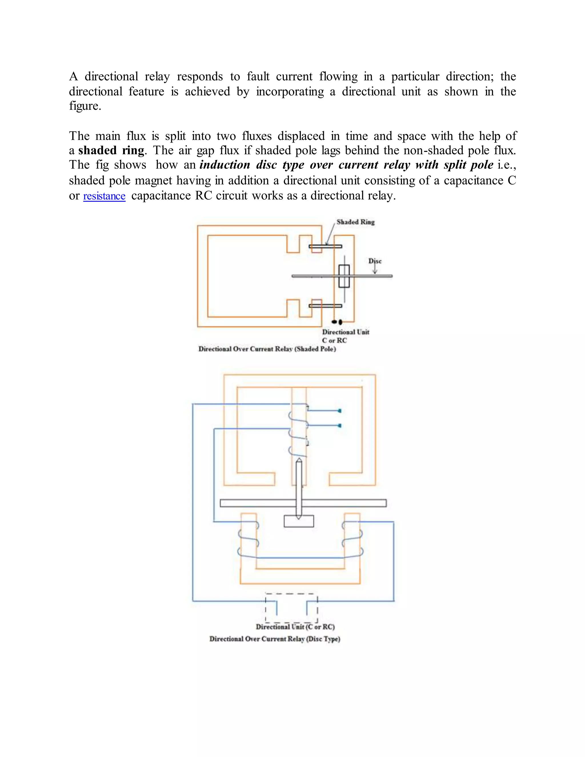 Directional over current relay | DOCX