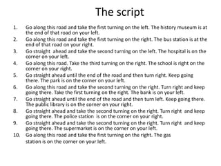 Asking for and giving direction | PPT