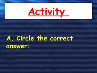 Directions exercises 2 a | PPT