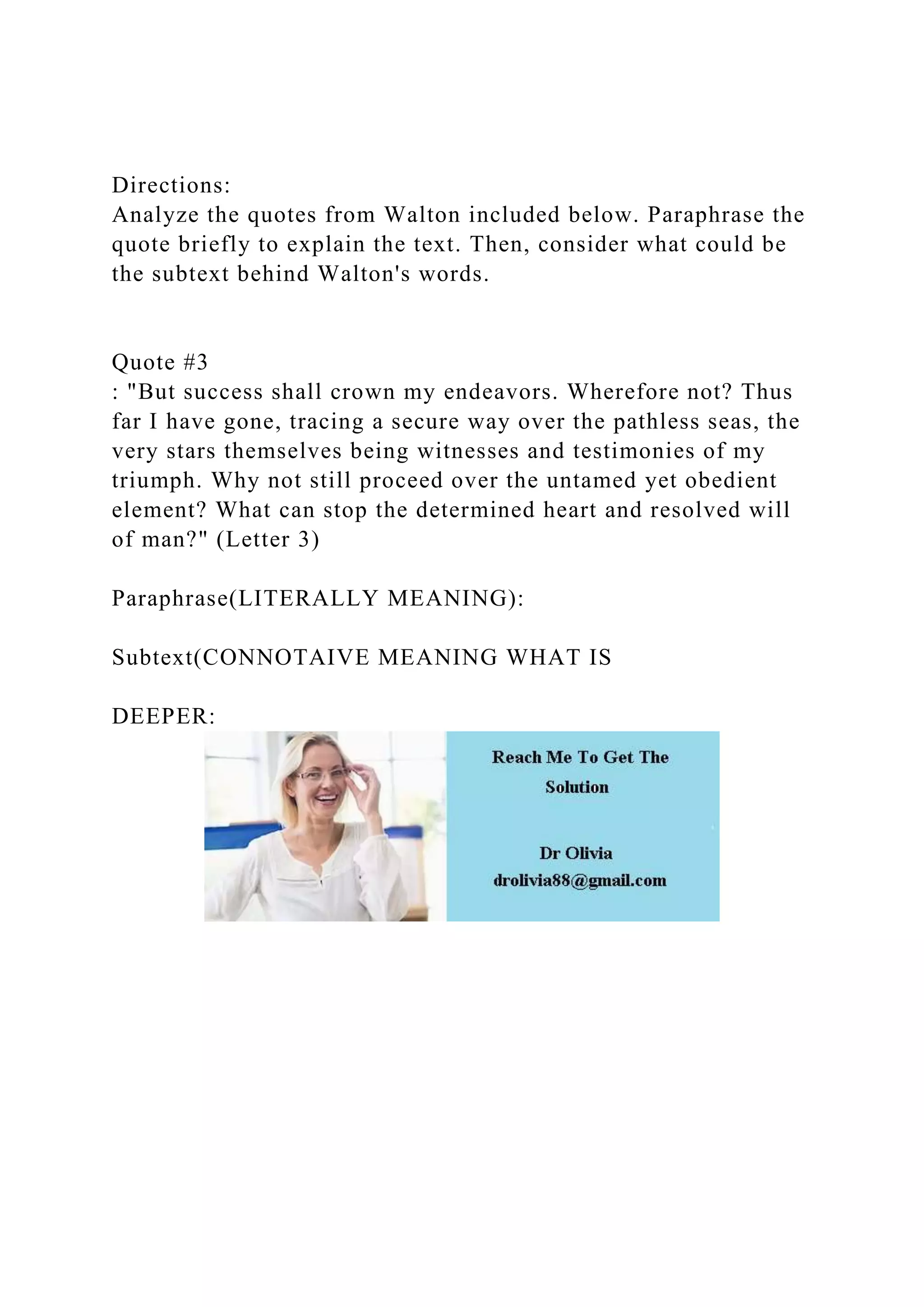 Directions Analyze the quotes from Walton included below. Parap.docx