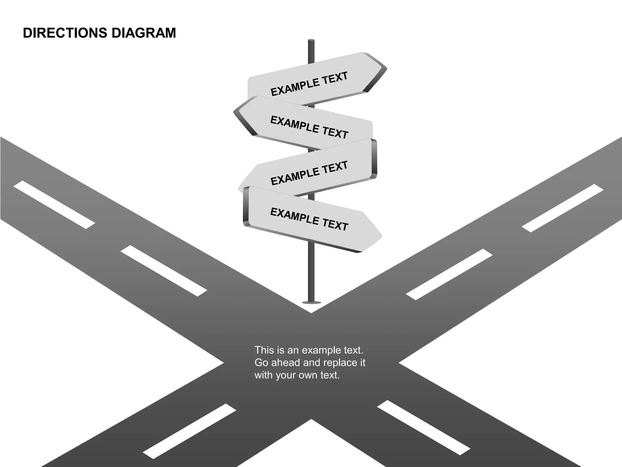 Directions Diagram Collection | PPT