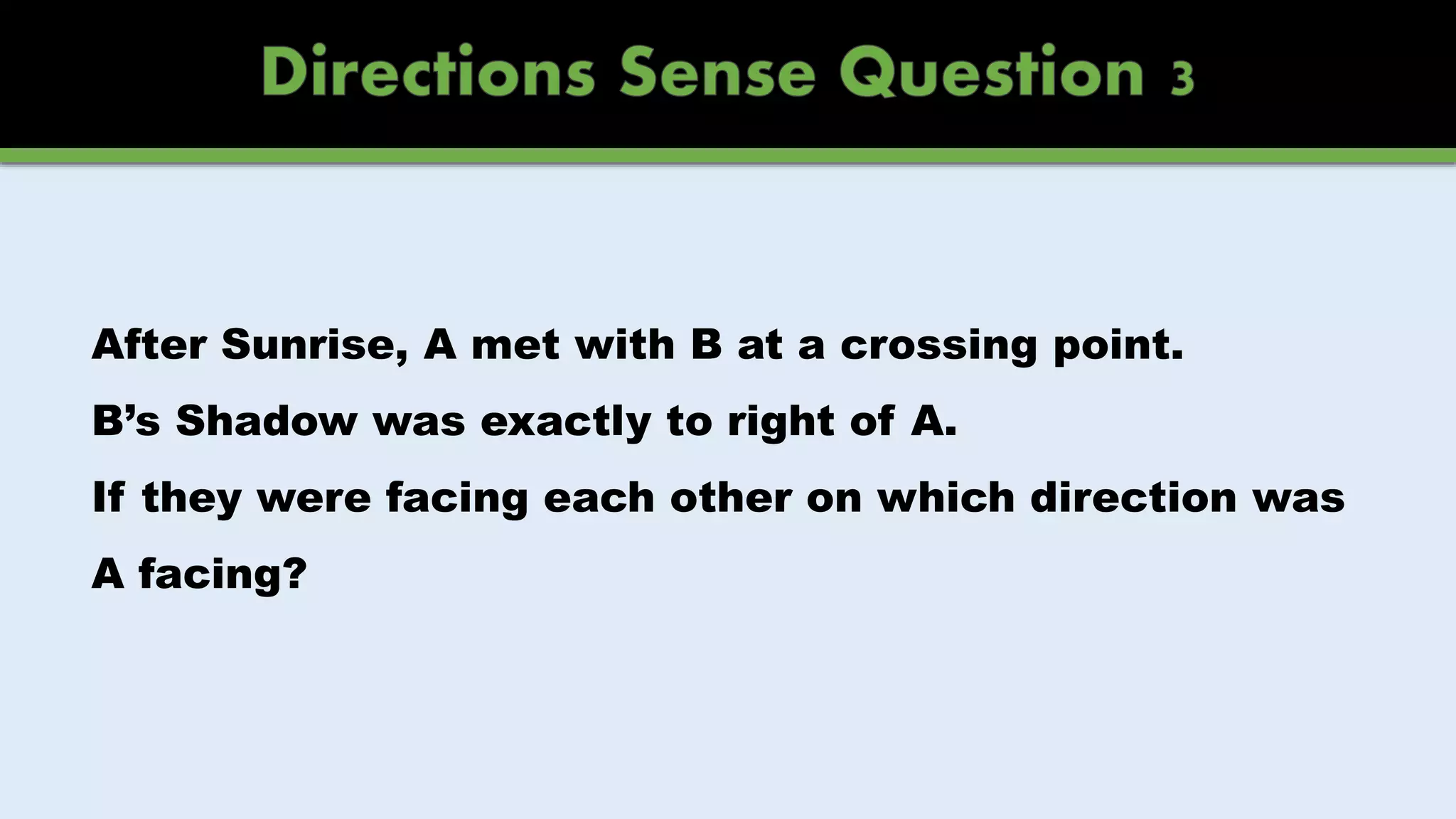 Direction Sense Test Tricks & Shortcuts | PPTX