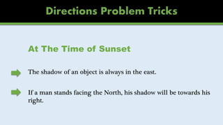 Direction Sense Test Tricks & Shortcuts | PPTX